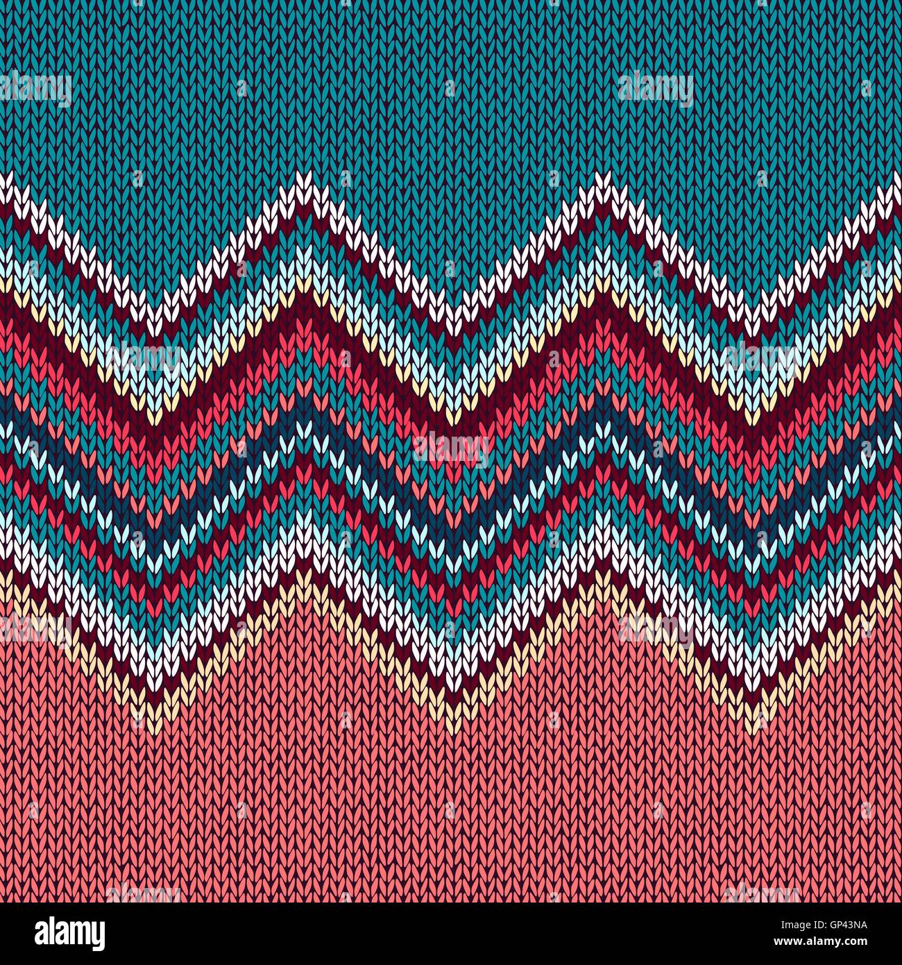 Knitting fabric vector pattern Stock Vector Images - Alamy