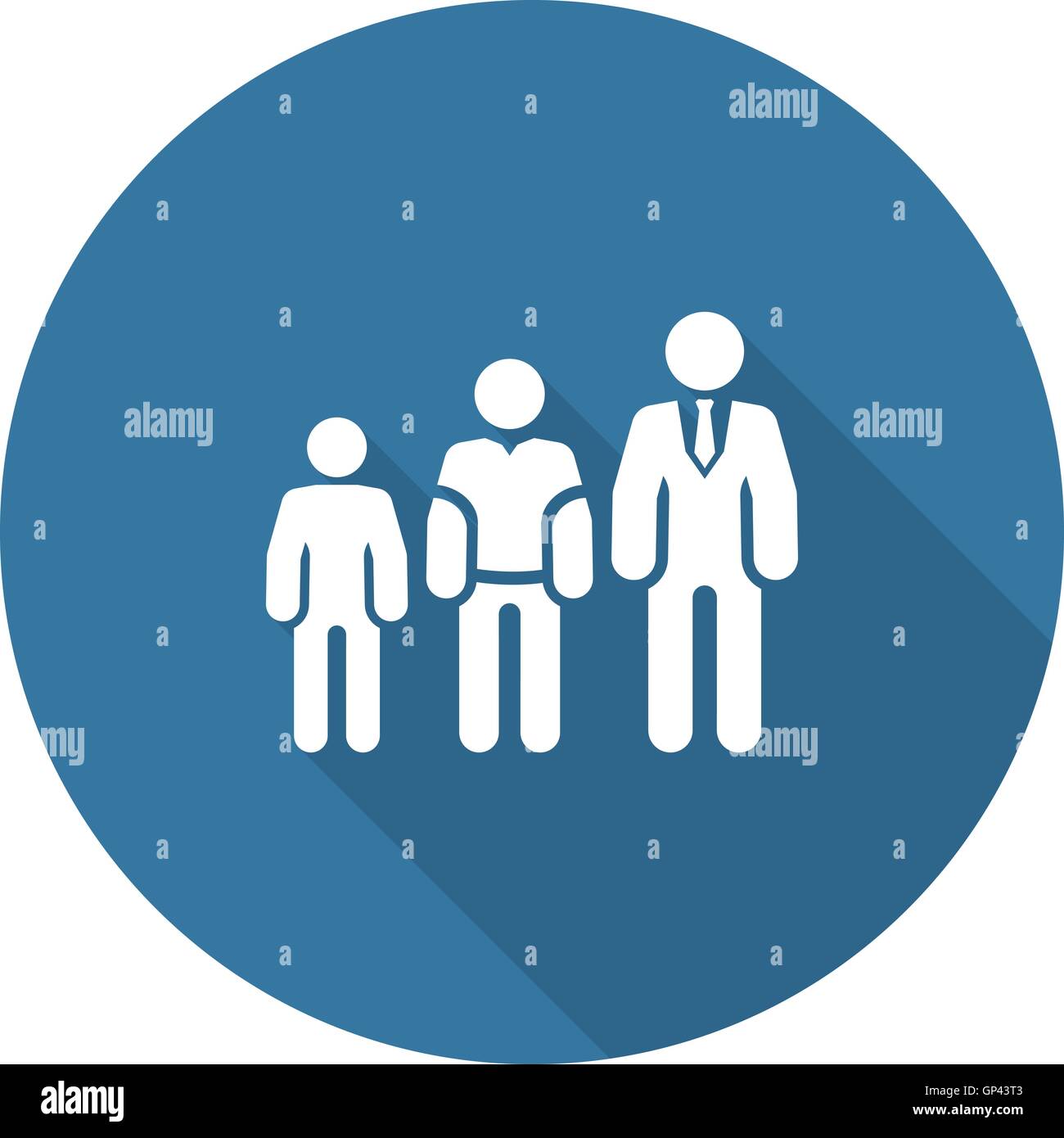 Career growth icon flat design hi-res stock photography and images - Alamy