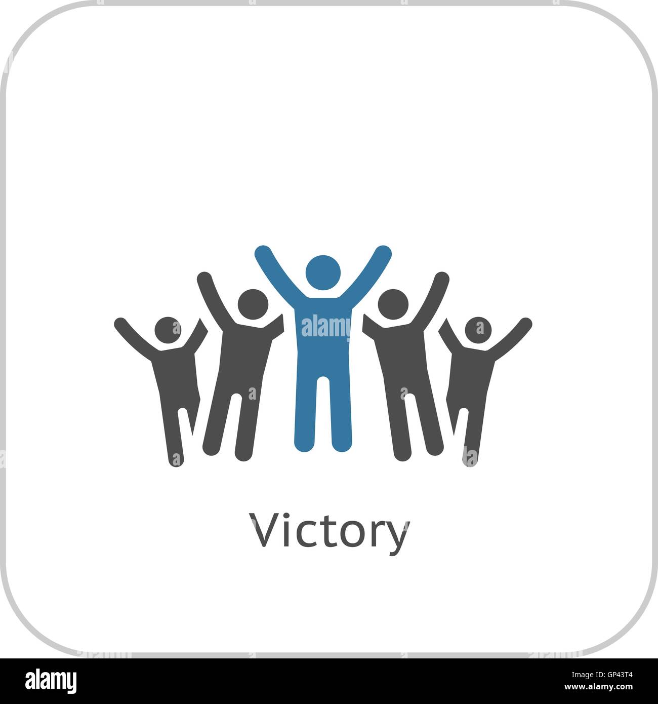 Victory Icon. Flat Design Stock Vector Image & Art - Alamy