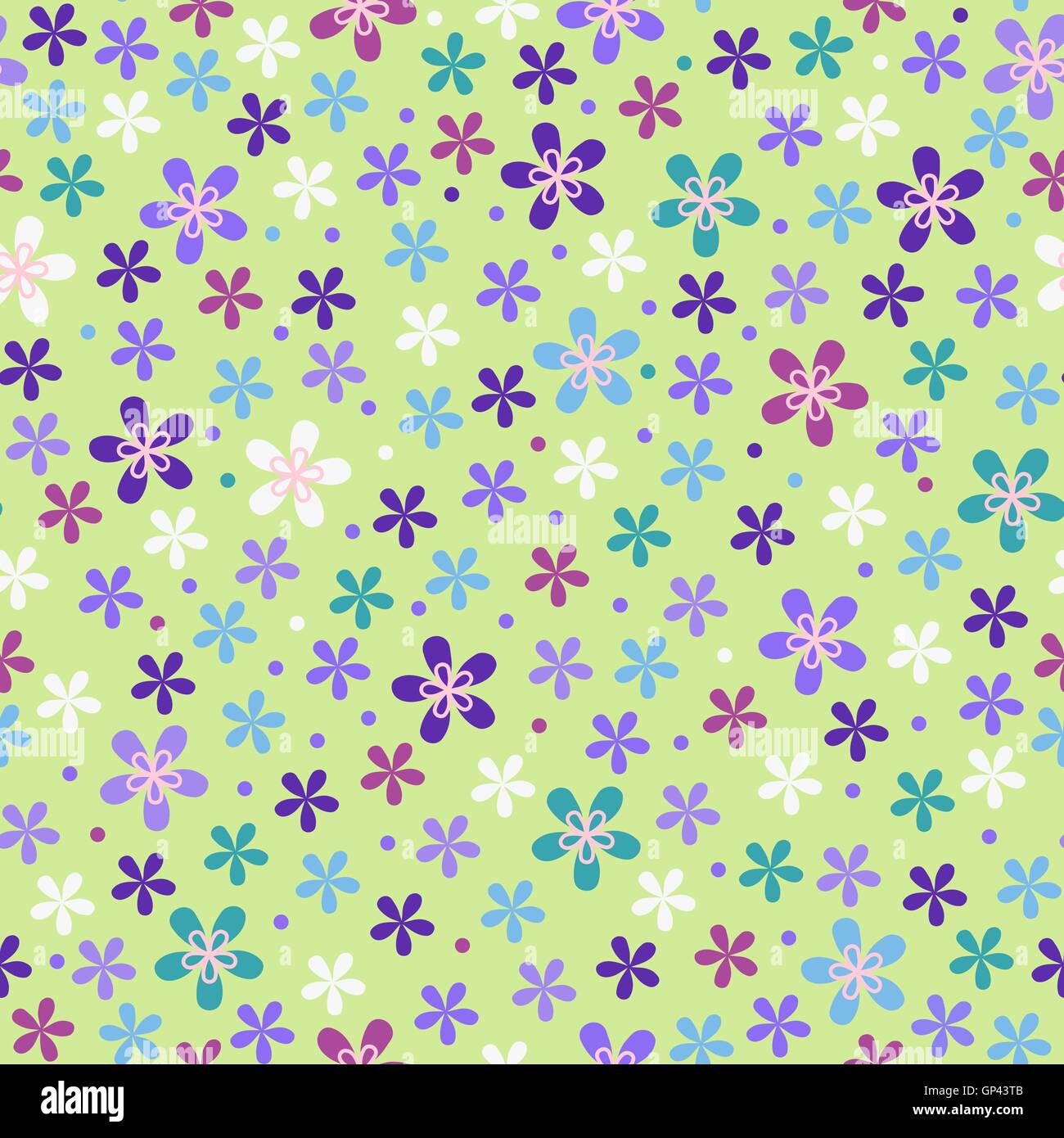 Flower seamless color pattern Stock Vector Image & Art - Alamy