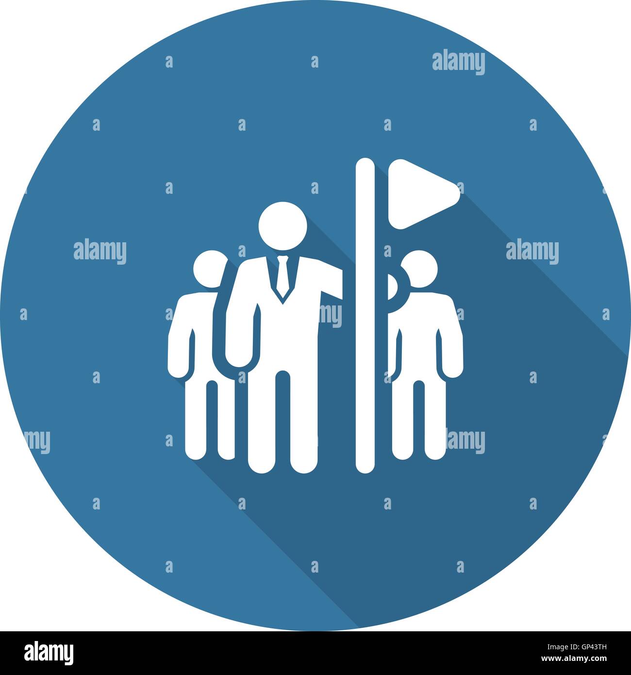 Team Leader Icon. Flat Design Stock Vector Image & Art - Alamy
