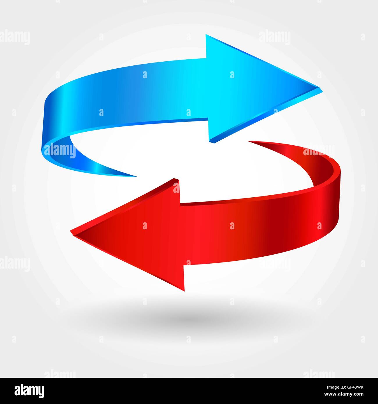 Two arrows and circle hi-res stock photography and images - Alamy