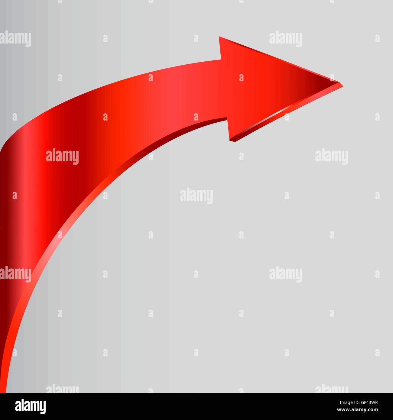 Red arrow and neutral grey background Stock Vector Image & Art - Alamy
