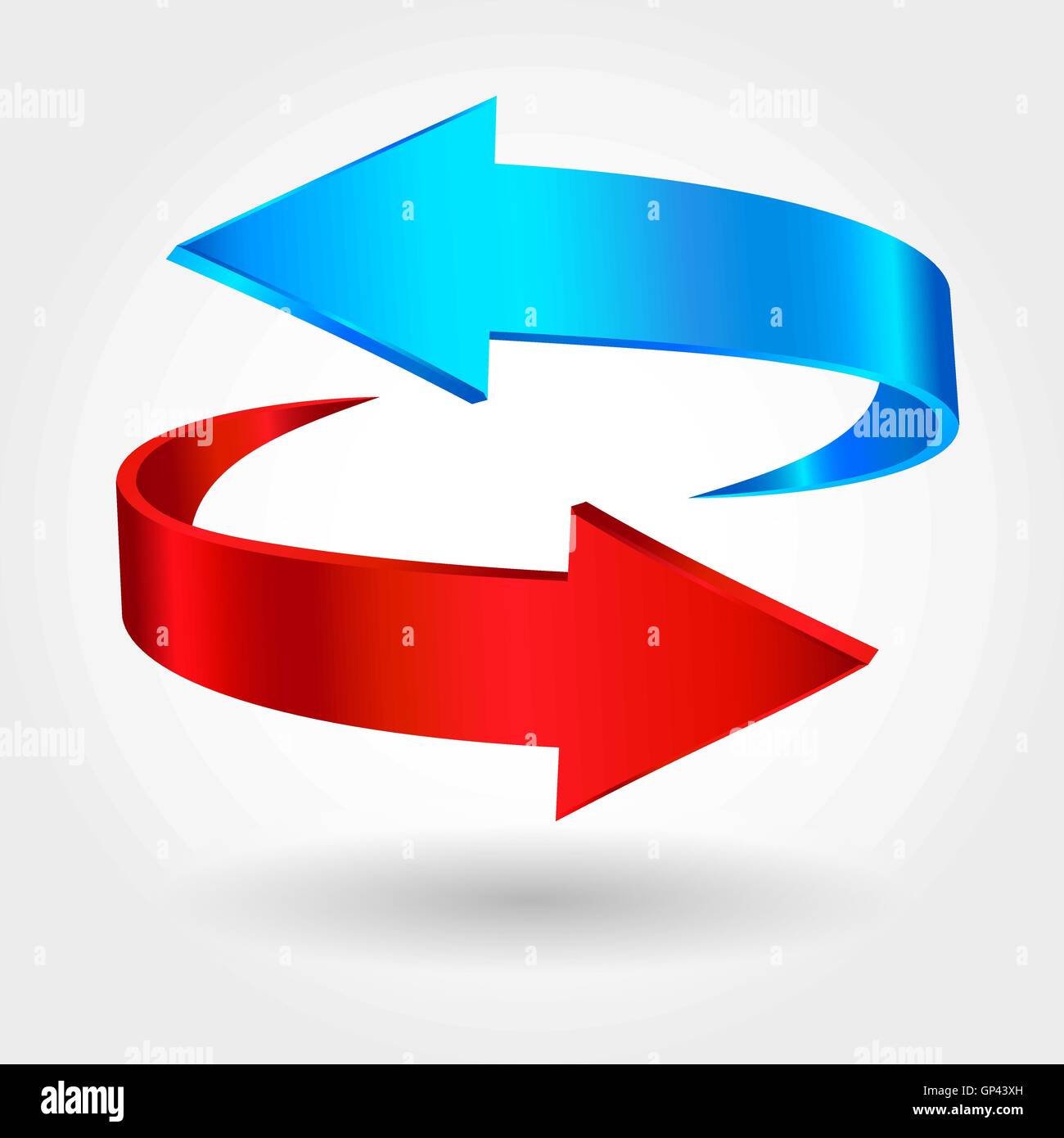 Recycle symbol blue background Stock Vector Images - Alamy