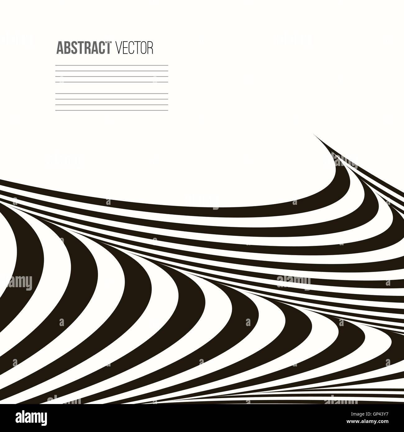 Wavy vector background. Abstract stripe Geometric pattern Stock Vector ...