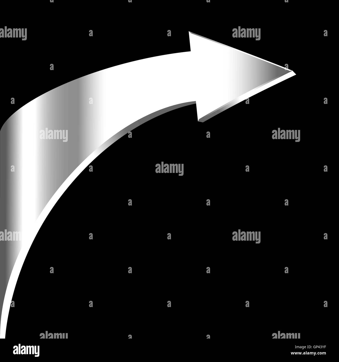 Silver arrow and neutral black background Stock Vector Image & Art - Alamy