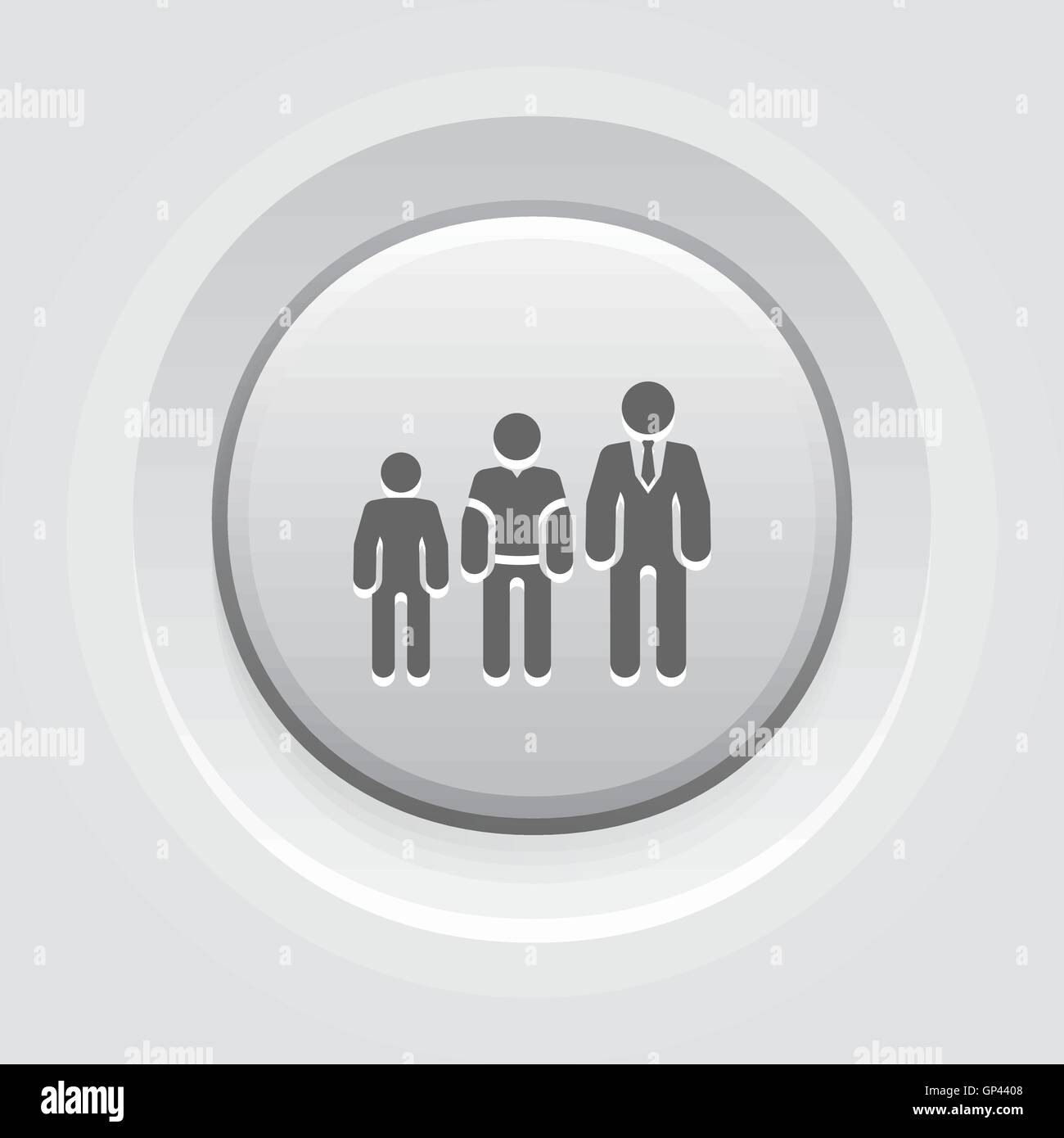 Career Growth Icon. Grey Button Design Stock Vector Image & Art - Alamy