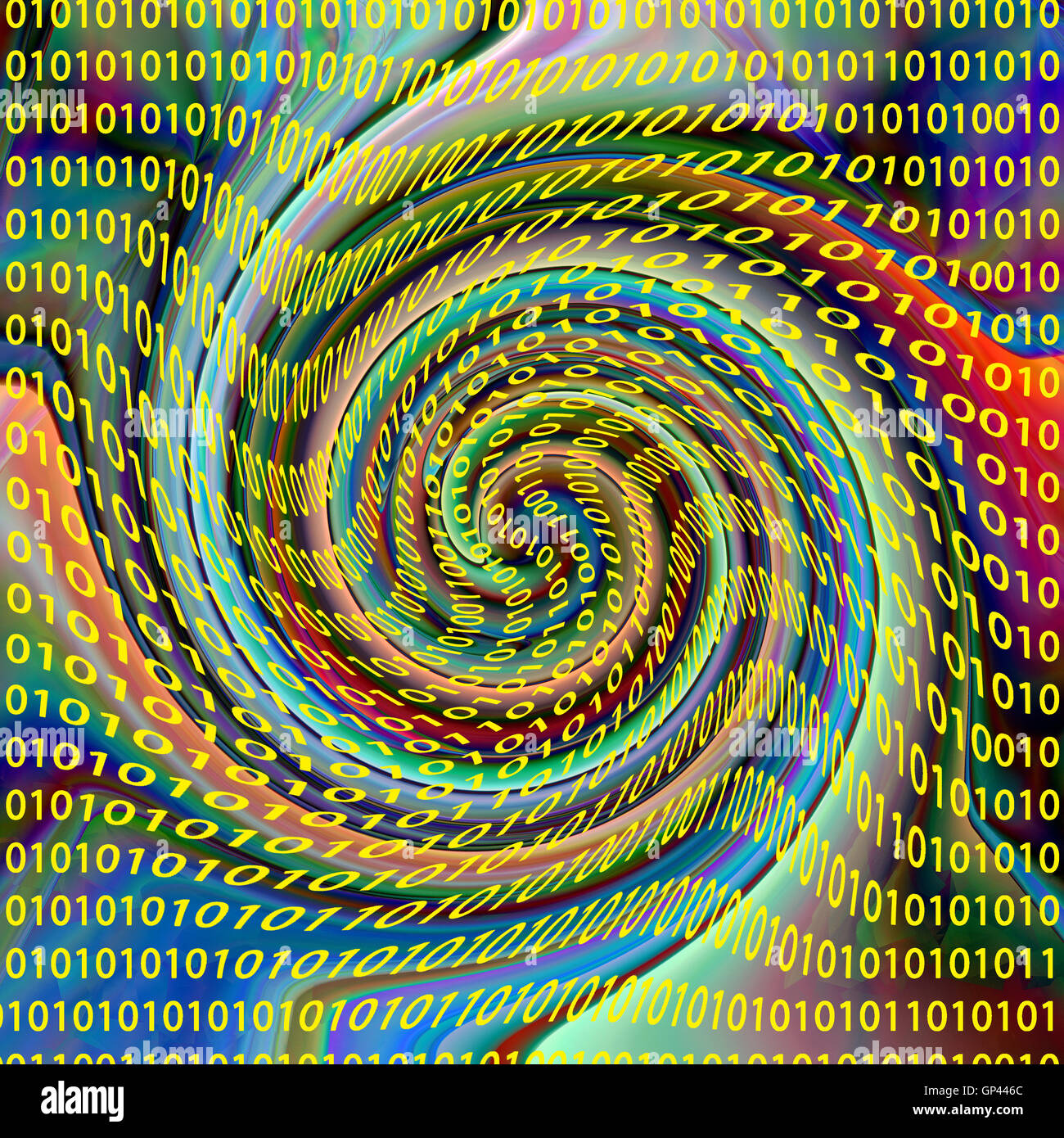 Abstract background of the horizon gradient with visual cubism and illusion effects,and binary ...