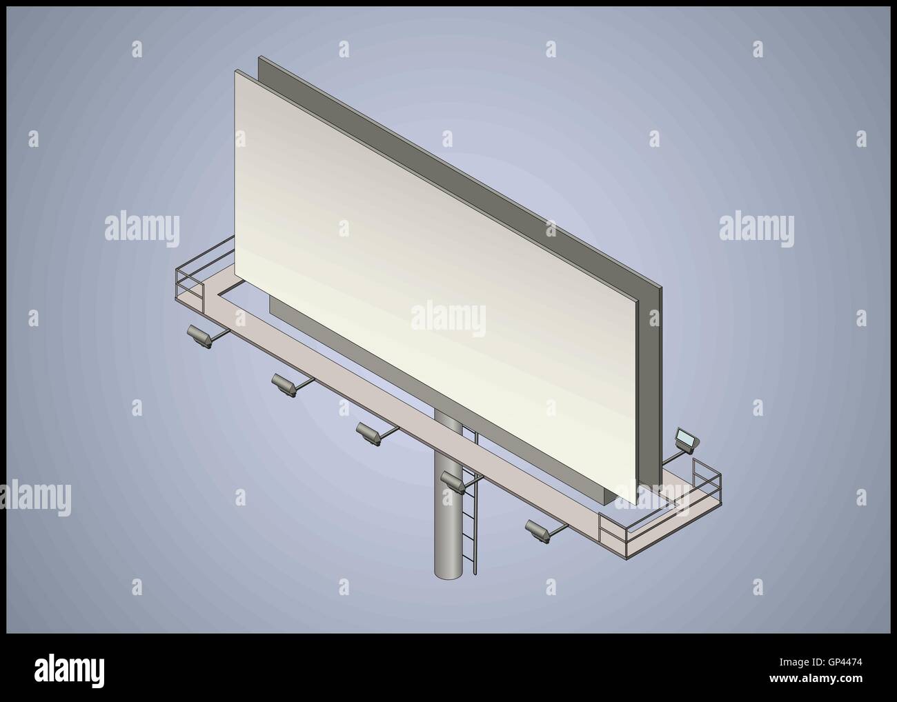 Isometric billboard illustration Stock Vector Image & Art - Alamy
