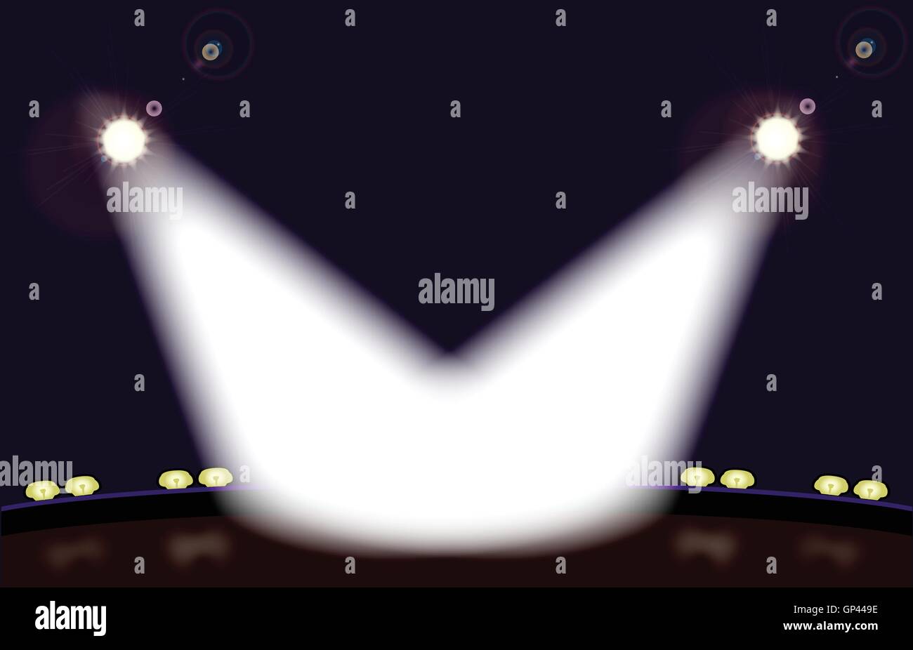 Copy space stage Stock Vector Images - Alamy