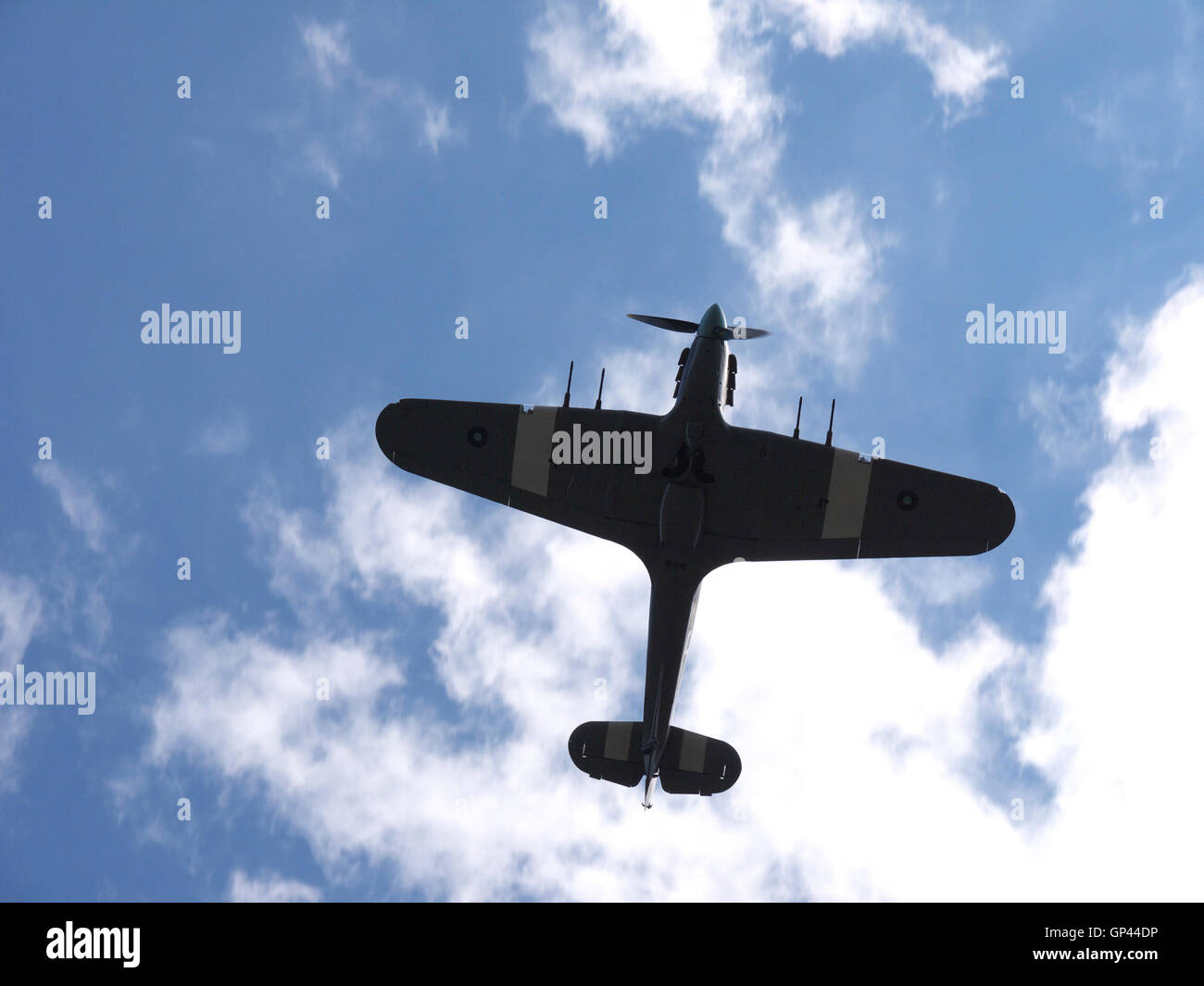 Spitfire part of the Battle of Britain Memorial flight (BBMF) during a ...