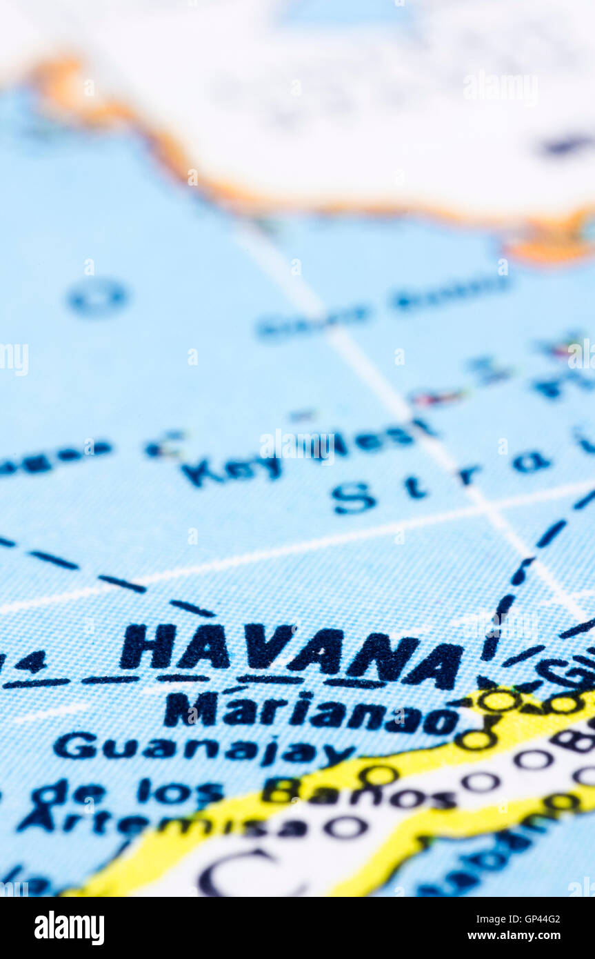 Map of havana hi-res stock photography and images - Alamy