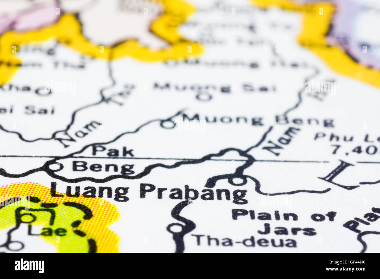 Lao map hi-res stock photography and images - Alamy