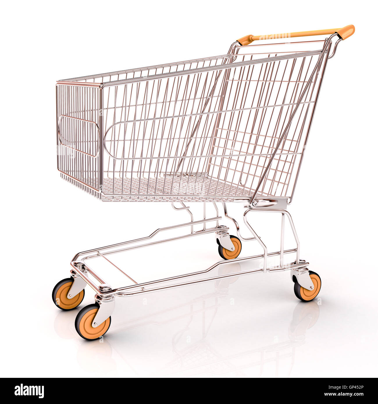 Shopping cart isolated Stock Photo - Alamy