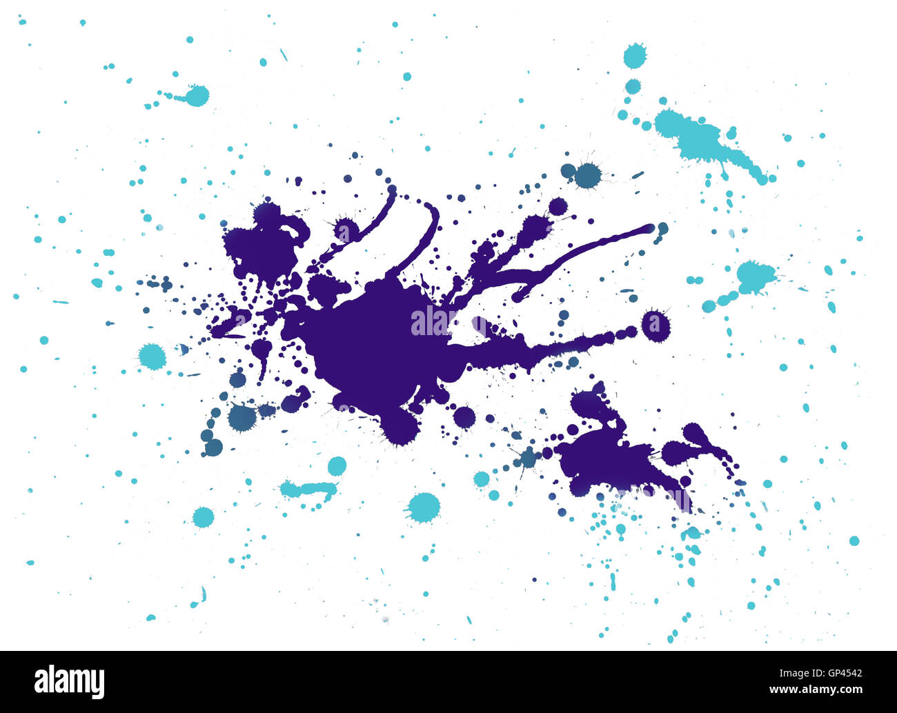 Wallpaper paint blue purple Cut Out Stock Images & Pictures - Alamy