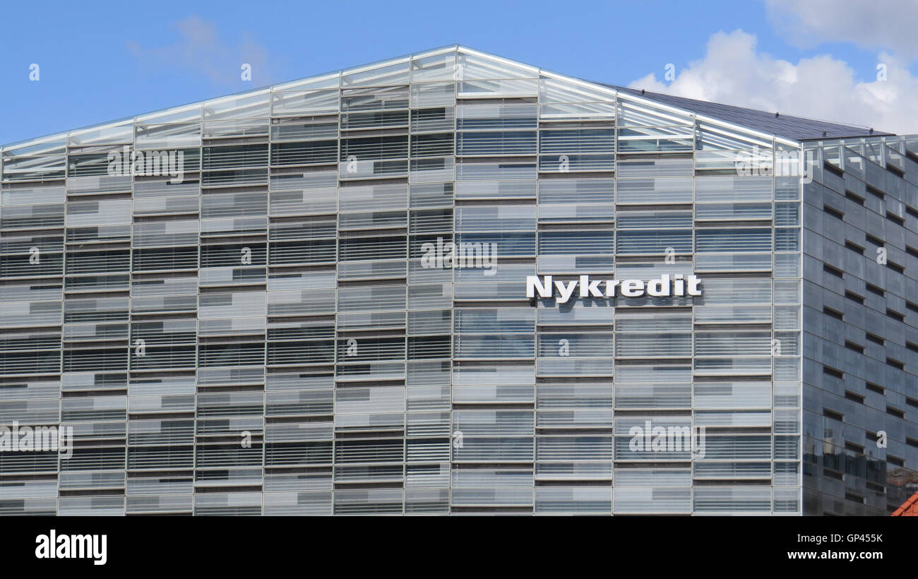 NYKREDIT headquarters in Copenhagen, Denmark. Photo Tony Gale Stock ...