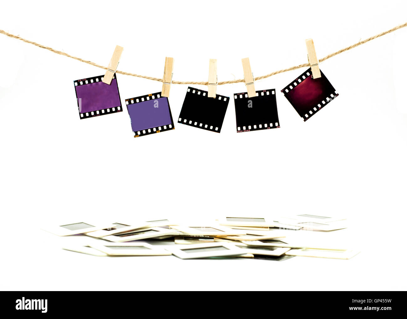 Color film hanging Stock Photo - Alamy