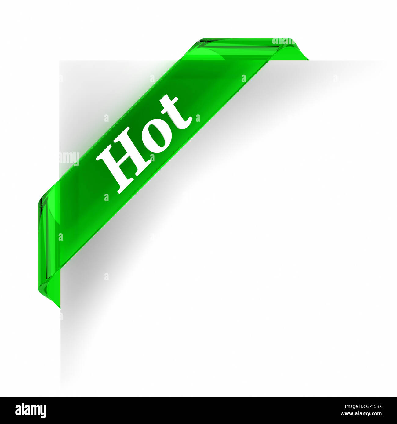 Hot Green Banner Stock Photo - Alamy