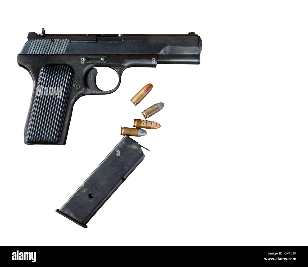 Crime Handgun With Bullets Gun Violent Crime High Resolution Stock ...
