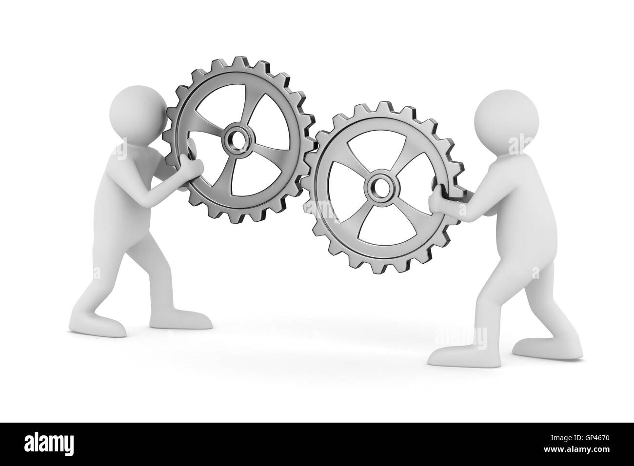 3d Men Gears High Resolution Stock Photography and Images - Alamy