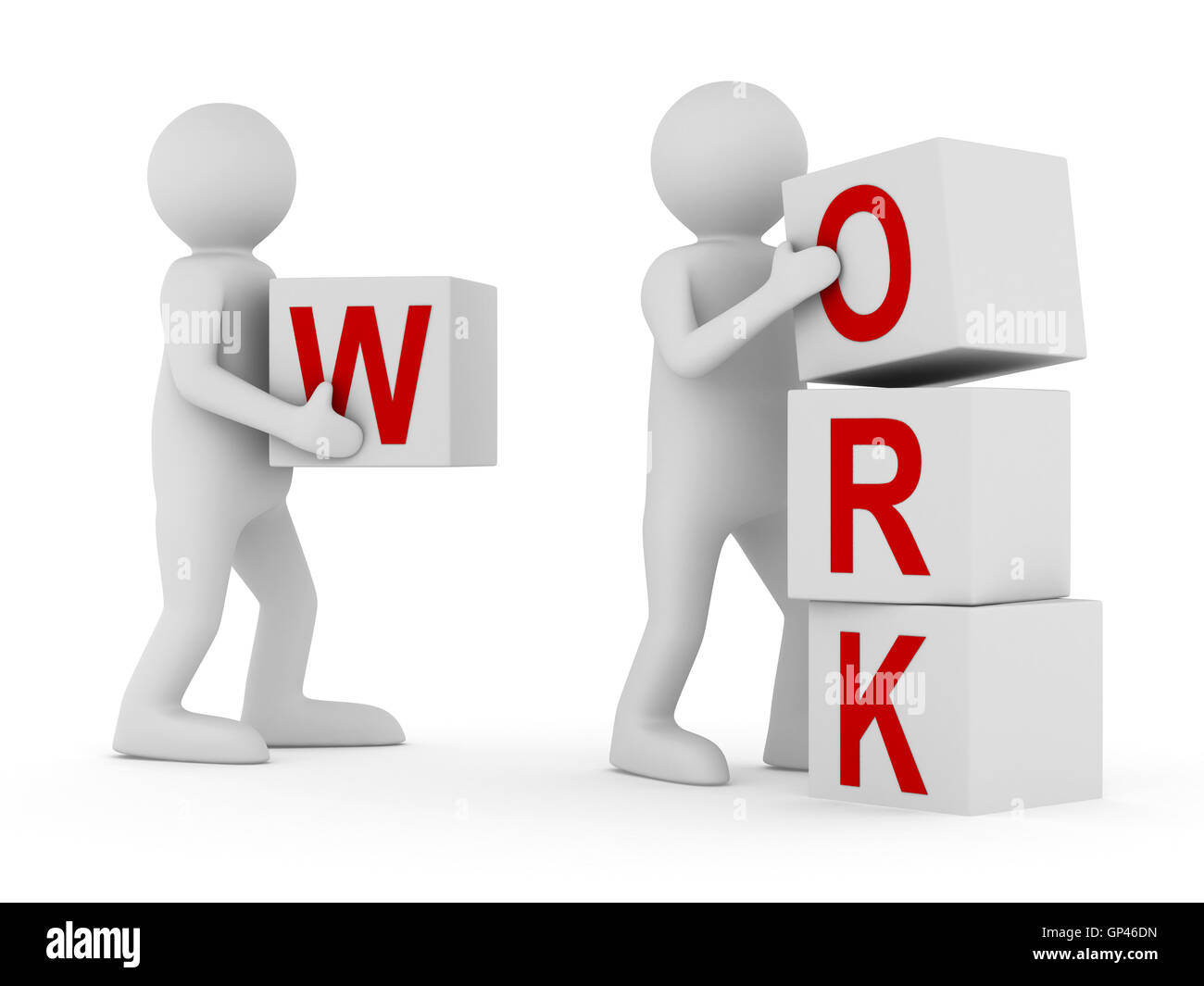 3d man team building hi-res stock photography and images - Alamy