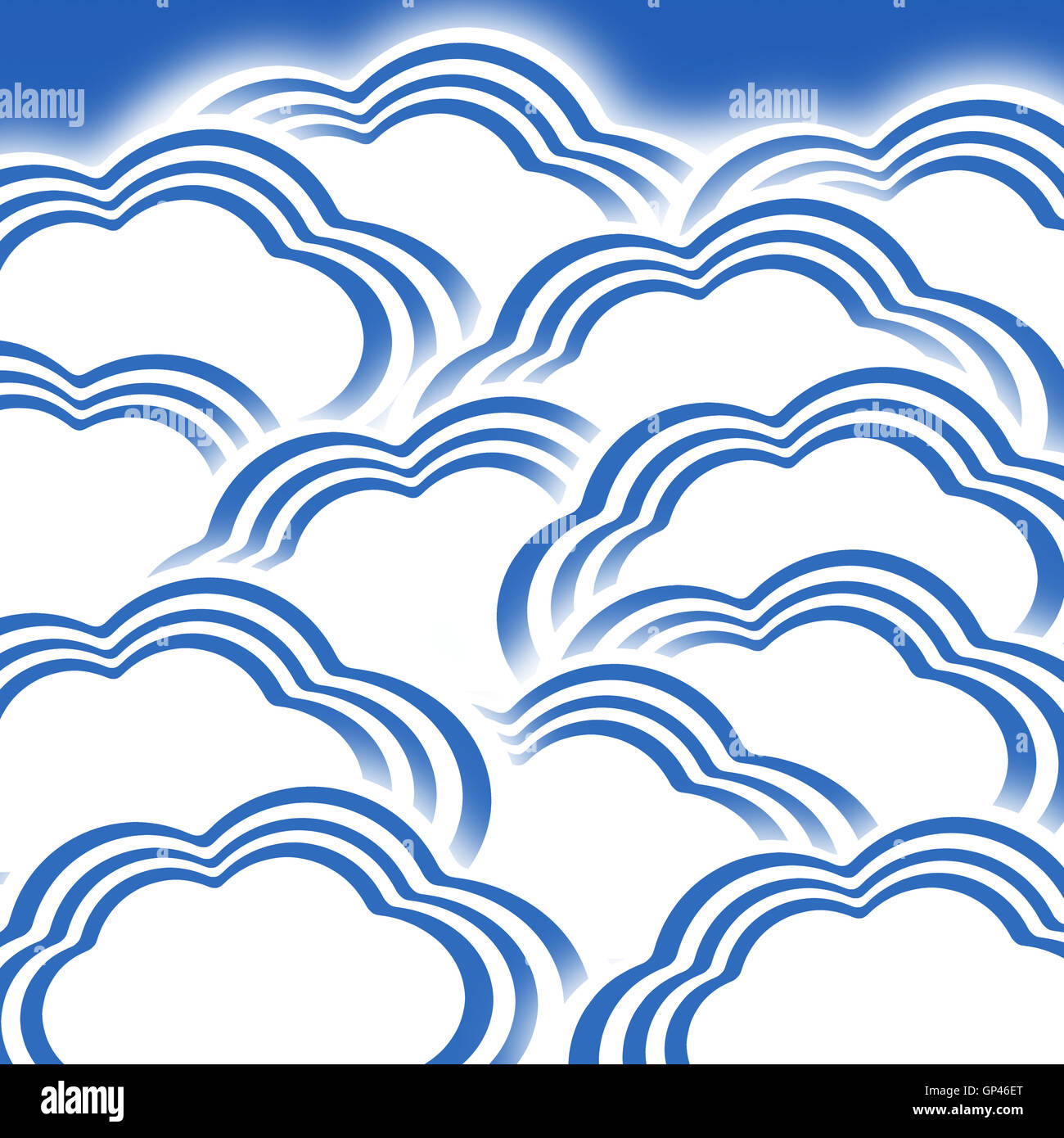 Blue stripe cloud Stock Photo - Alamy