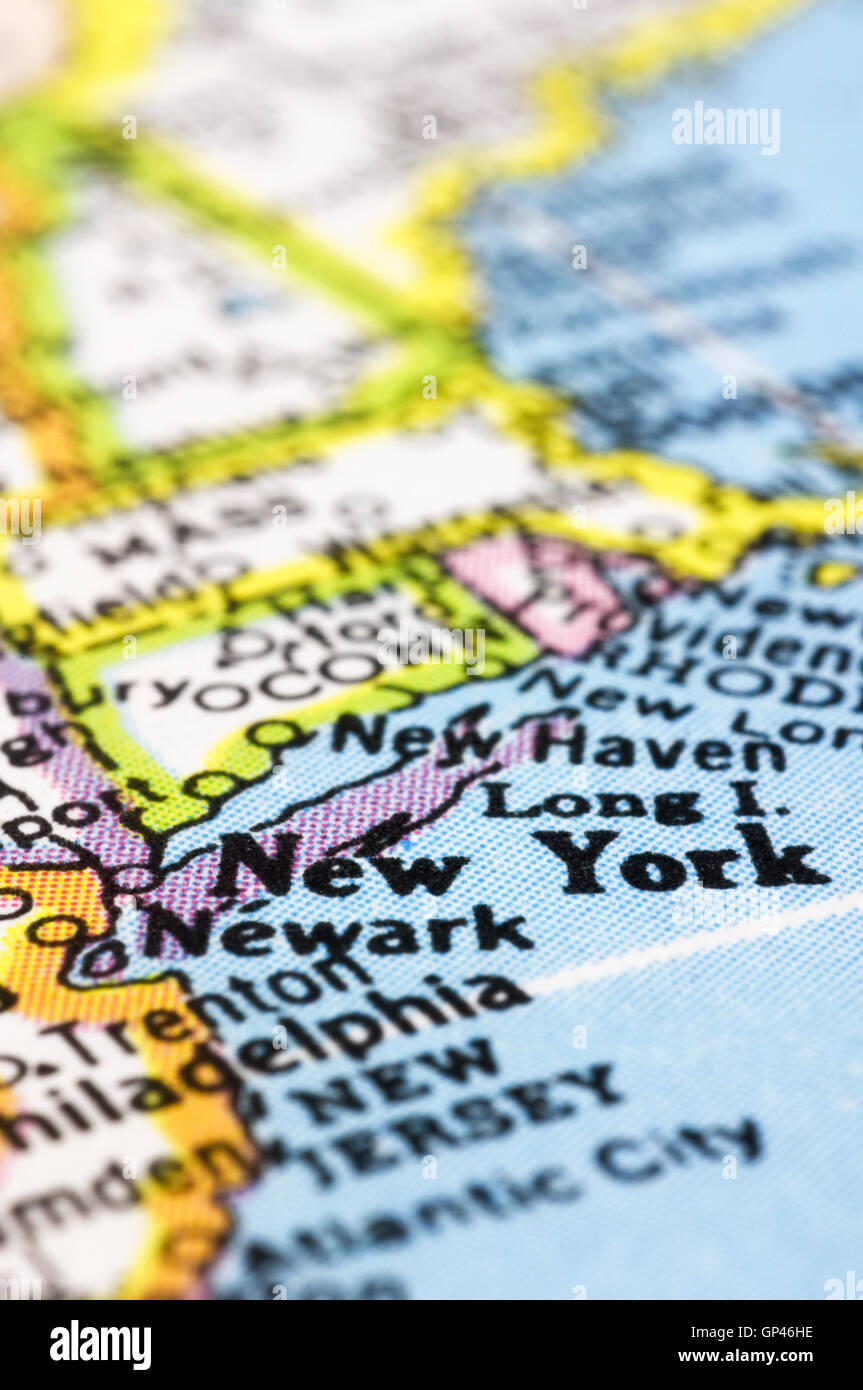 Newyork city map us hi-res stock photography and images - Alamy
