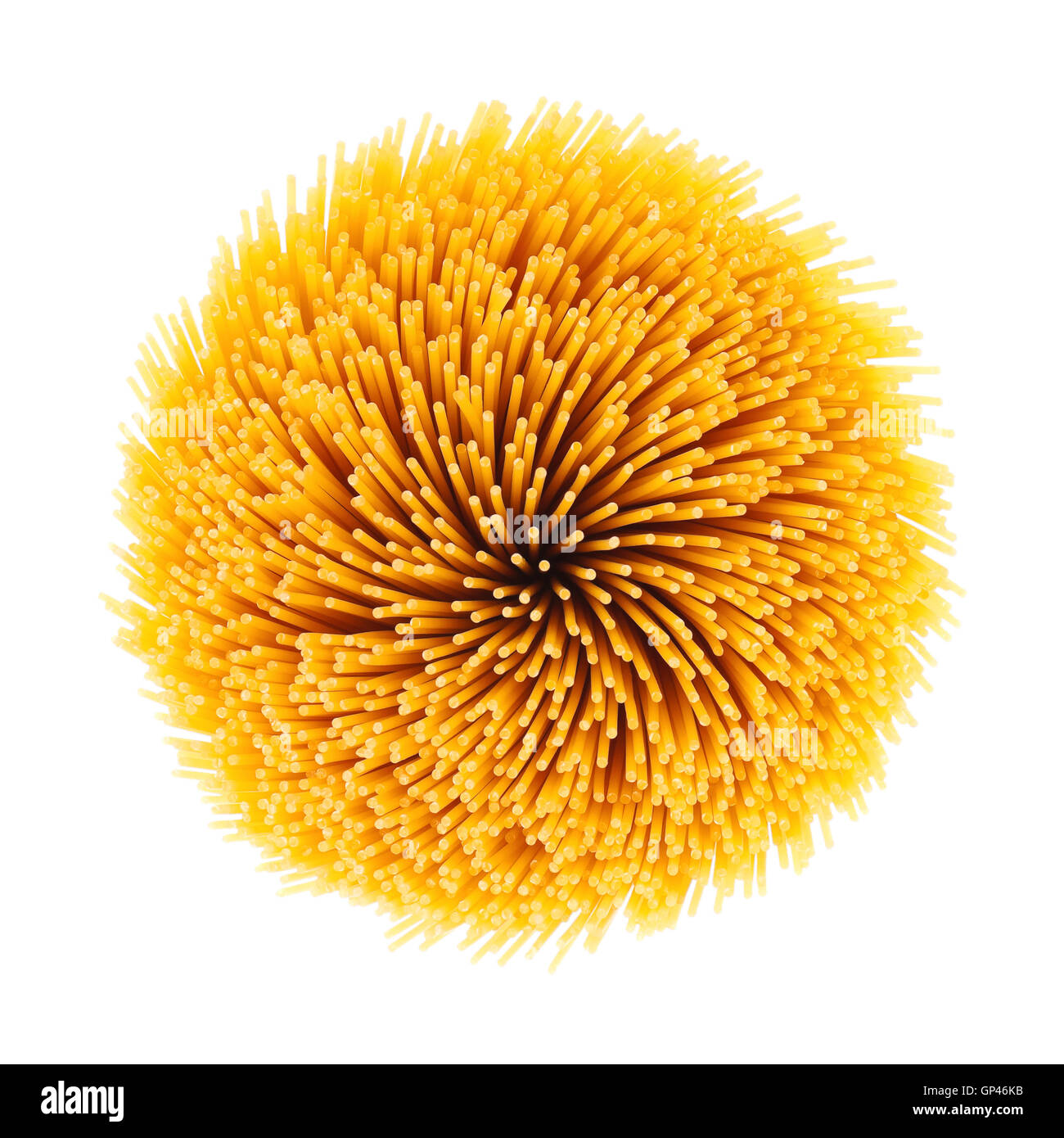 Top view pasta italian spaghetti Cut Out Stock Images & Pictures - Alamy