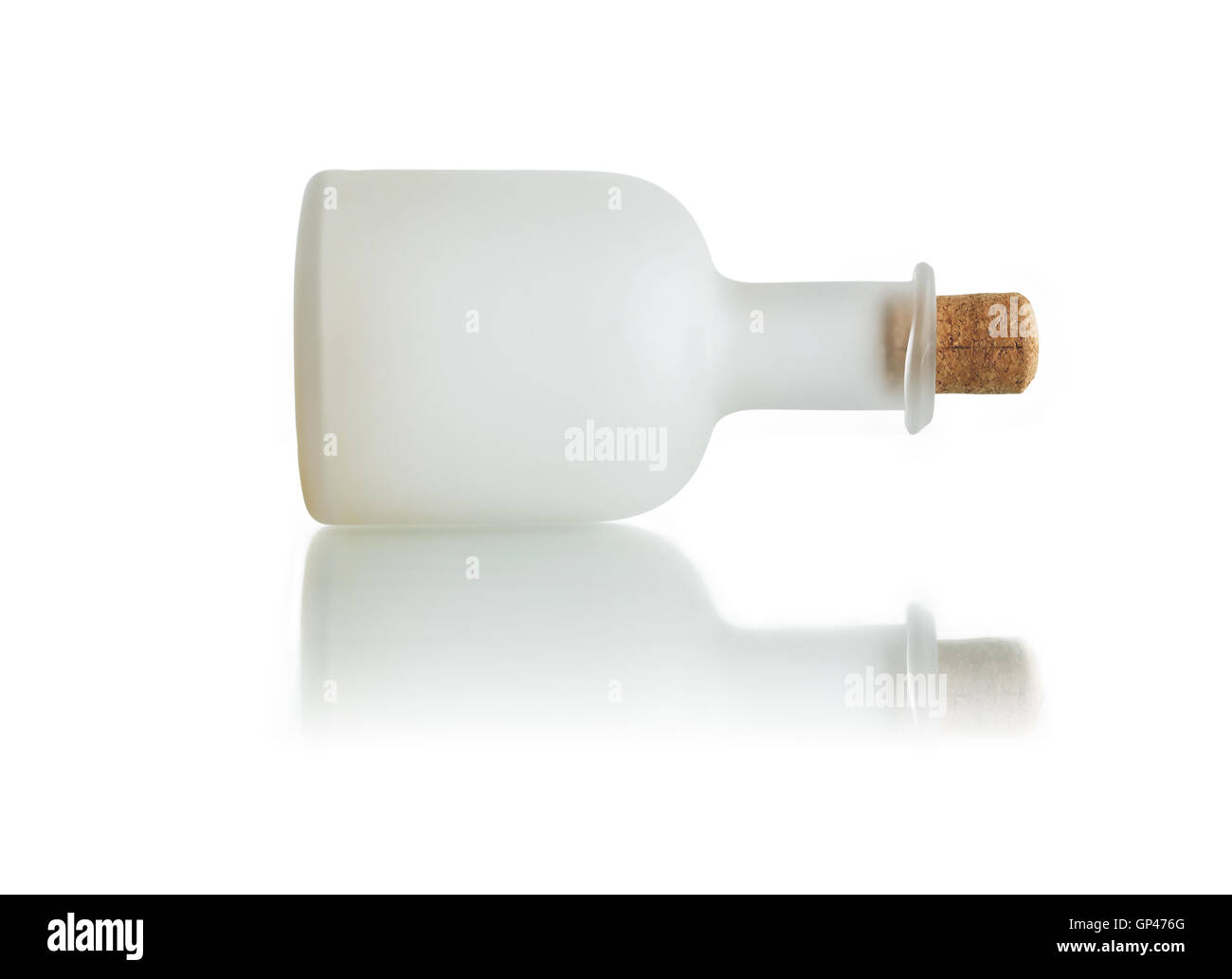 Empty Bottle On White Stock Photo - Alamy