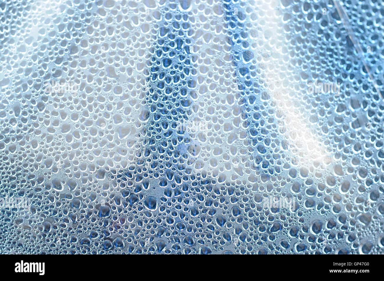 water drops of blue color Stock Photo - Alamy
