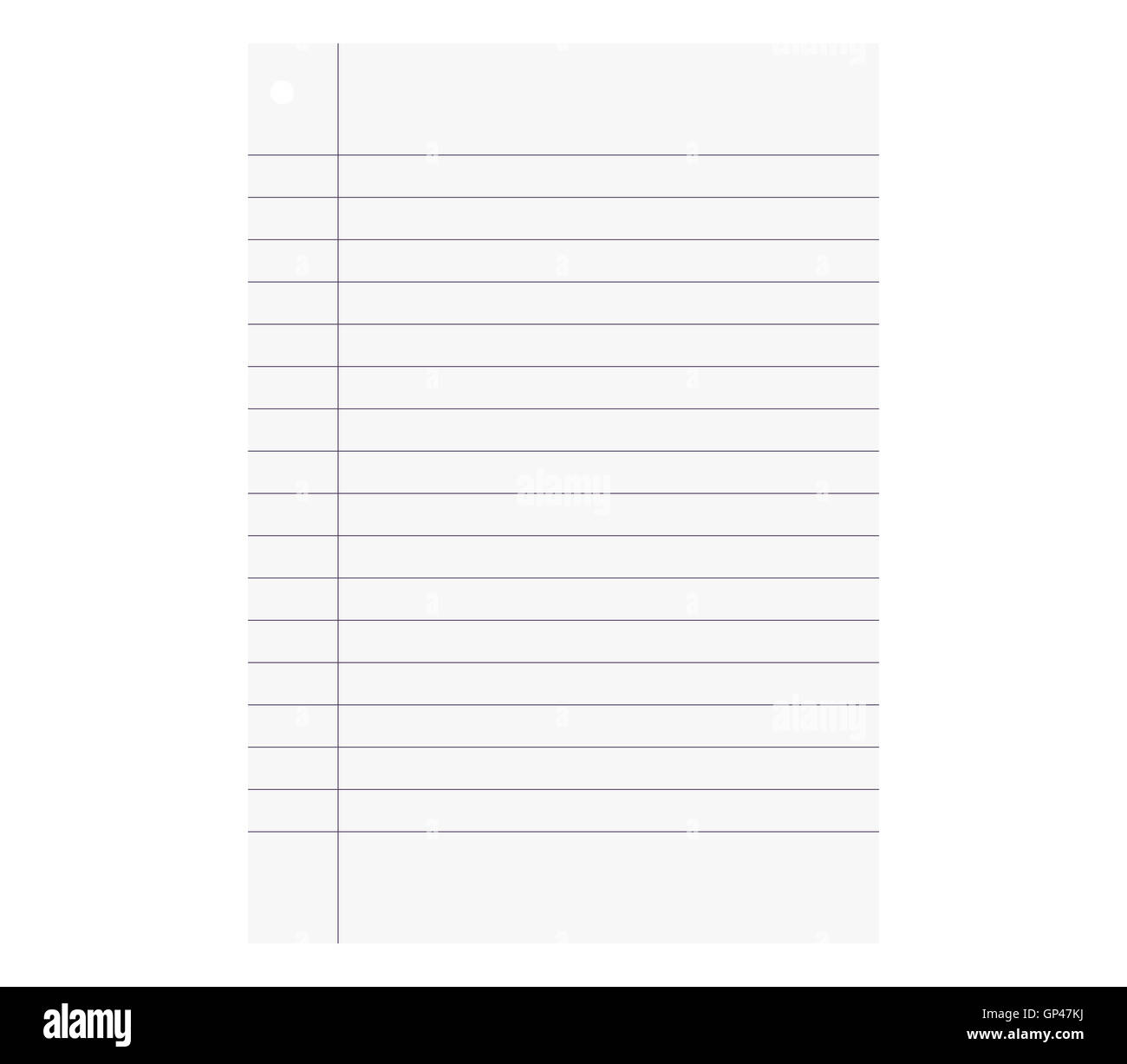 sheets of paper for school Stock Photo - Alamy