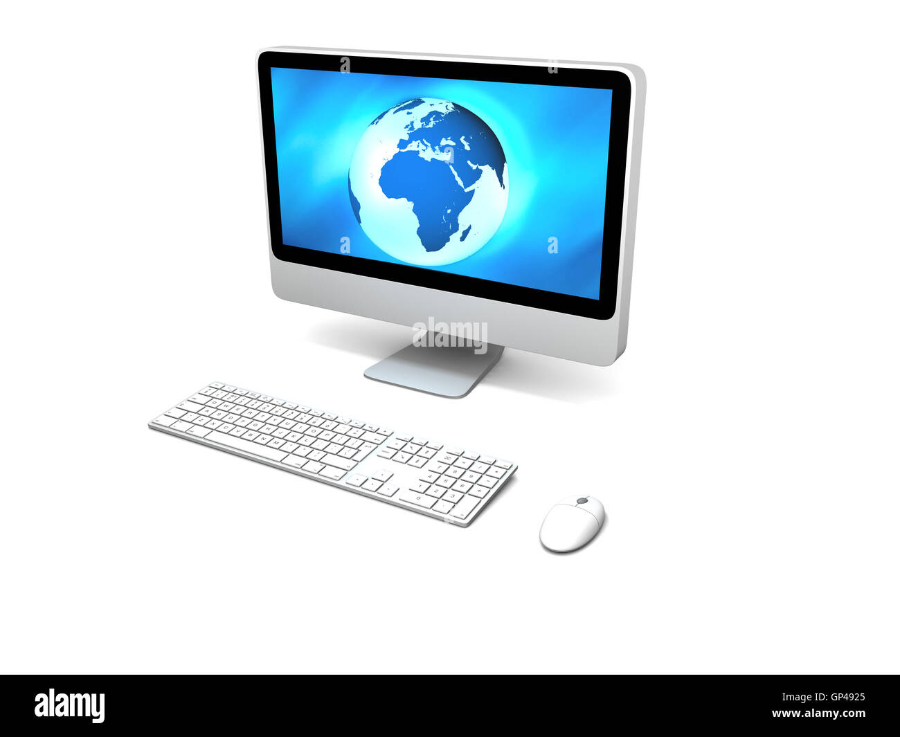Computer monitor globe on hi-res stock photography and images - Alamy