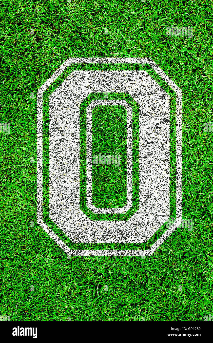 Number on green grass Stock Photo - Alamy