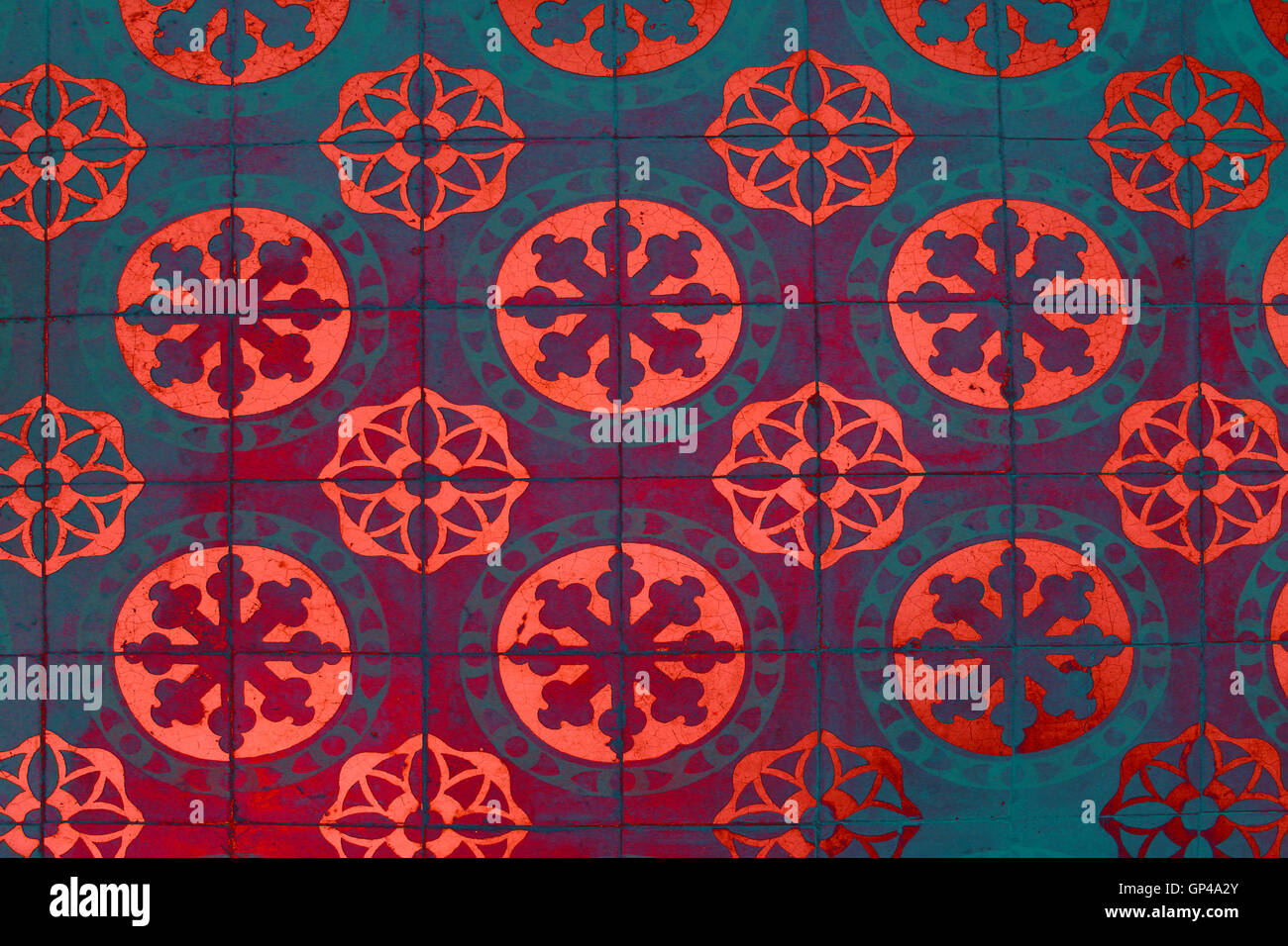 colorful pattern glazed tile wall background Stock Photo - Alamy