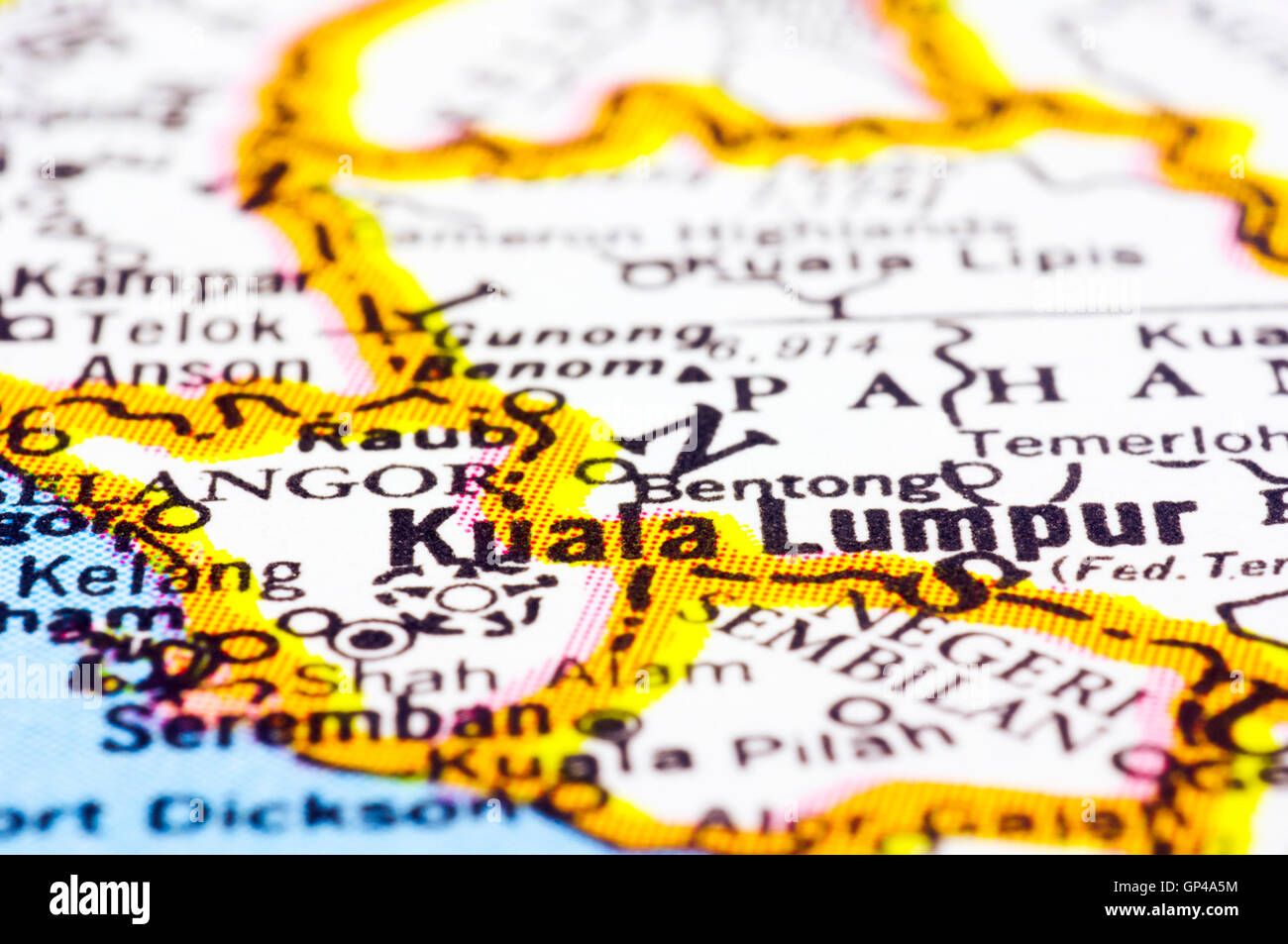 Kuala lumpur map hi-res stock photography and images - Alamy