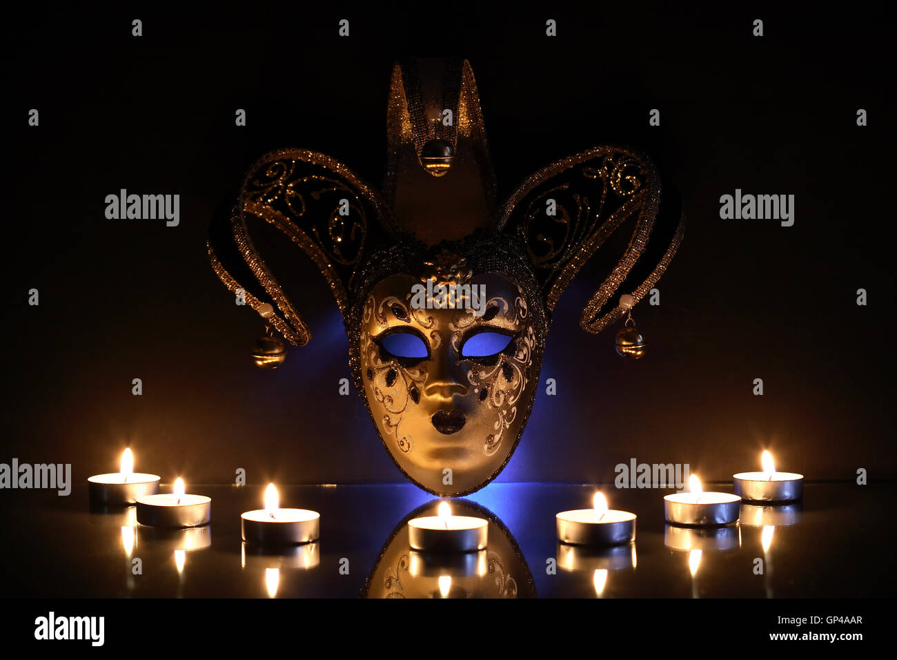 Mask And Candles Stock Photo - Alamy