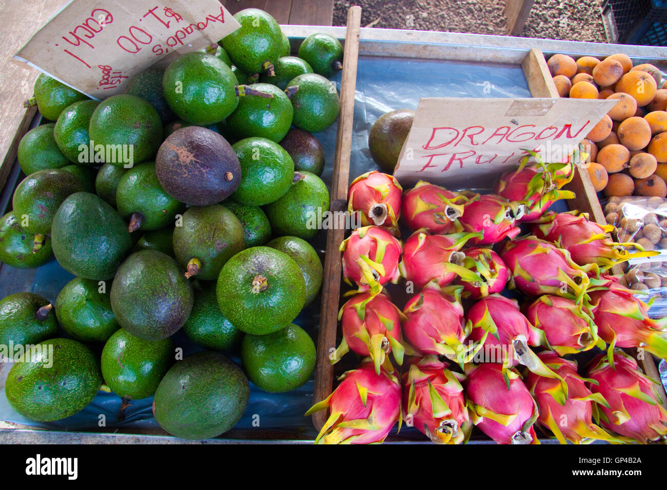 Oahu hawaiian fruit stand hi-res stock photography and images - Alamy