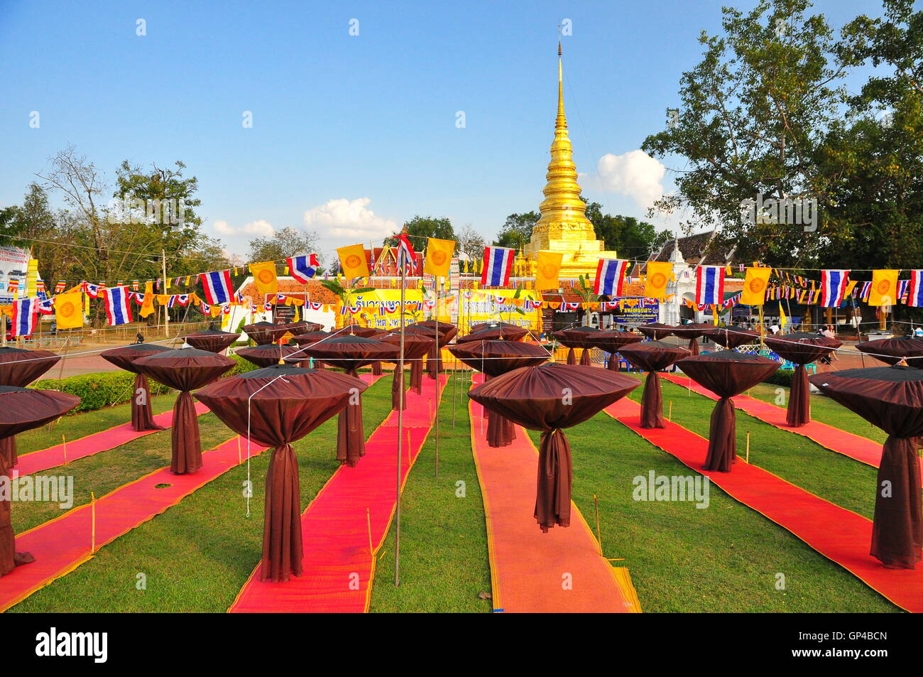 Meditation Mosquito Net prepared for night meditation Stock Photo - Alamy