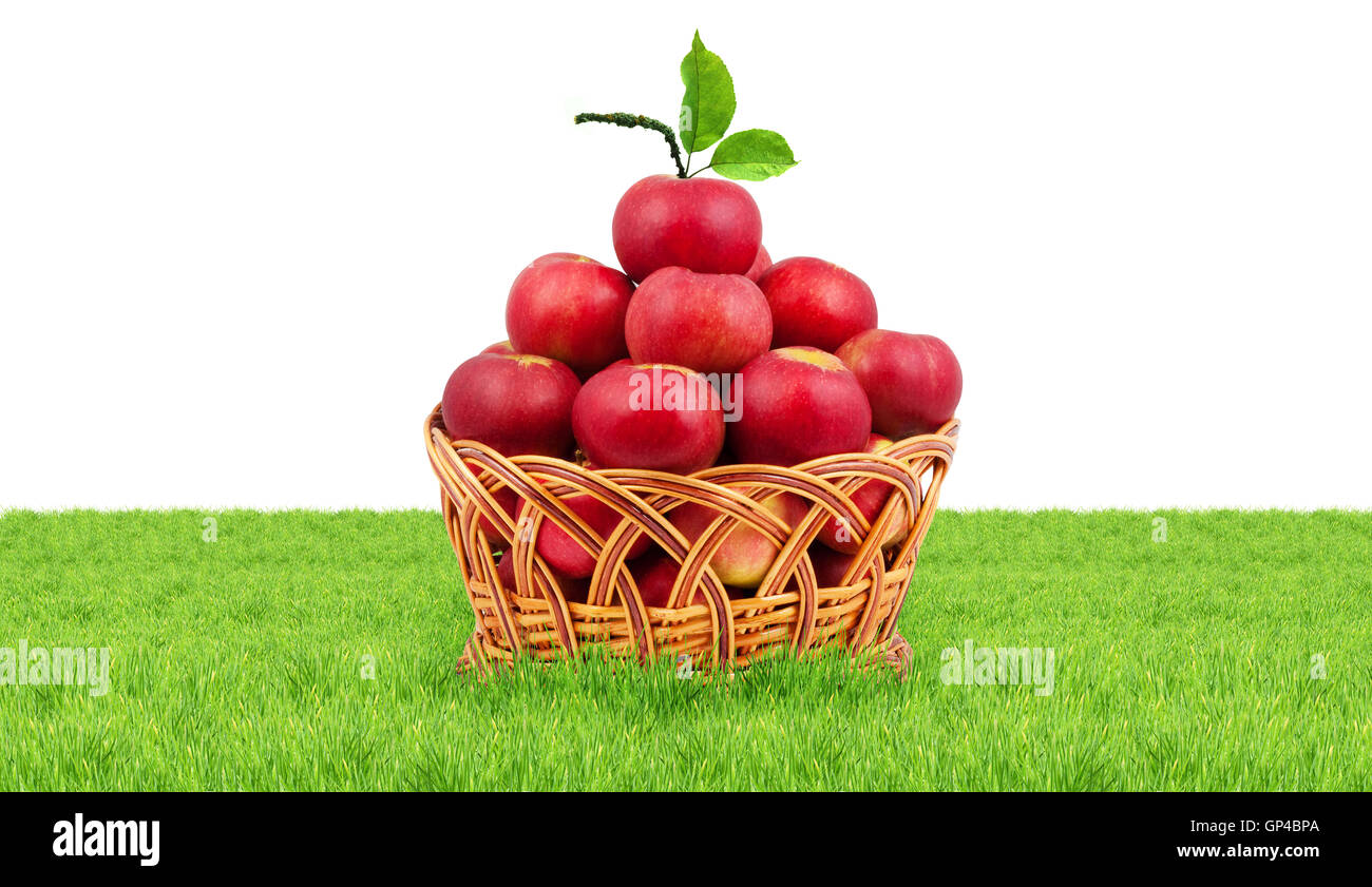 Basket of apples Stock Photo - Alamy