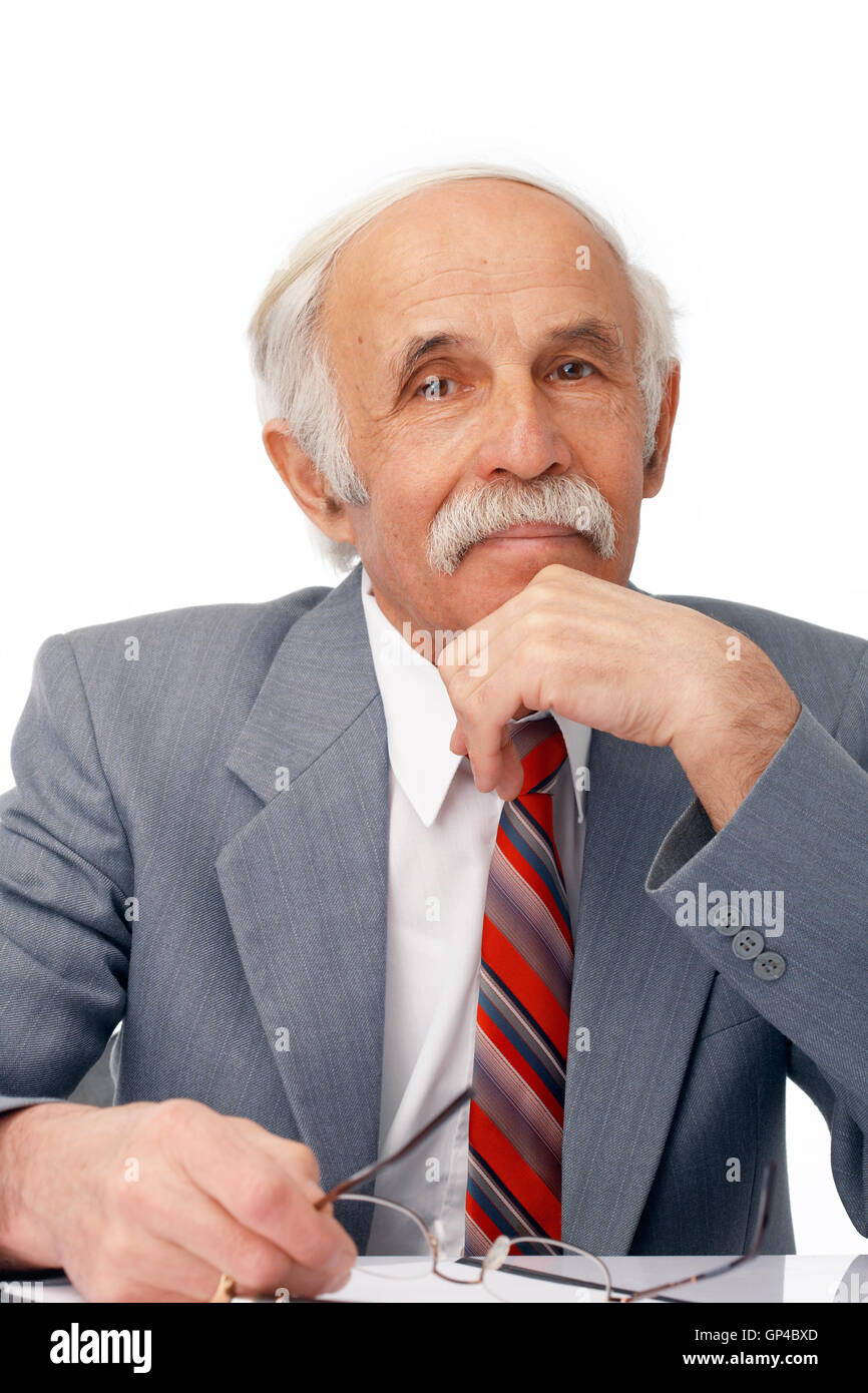 Adult male glasses elder hi-res stock photography and images - Alamy