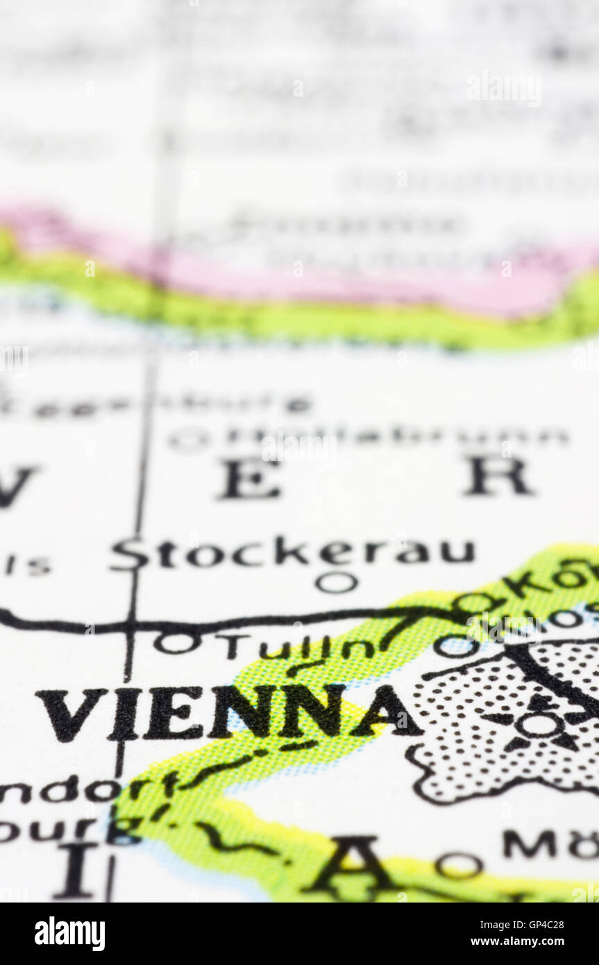 Map of vienna hi-res stock photography and images - Alamy