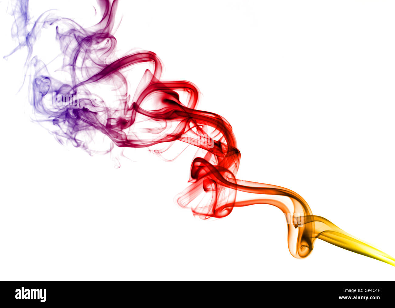 colored smoke isolated on white background Stock Photo - Alamy