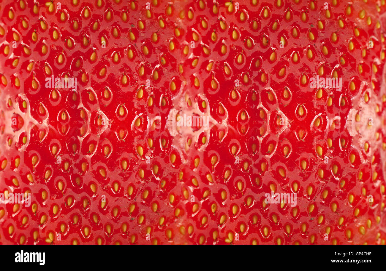 Detailed surface of strawberry Stock Photo - Alamy
