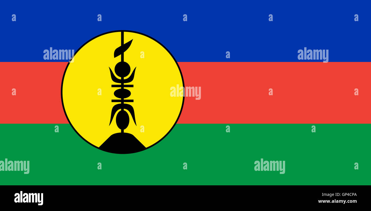 New Caledonia flag Stock Photo - Alamy