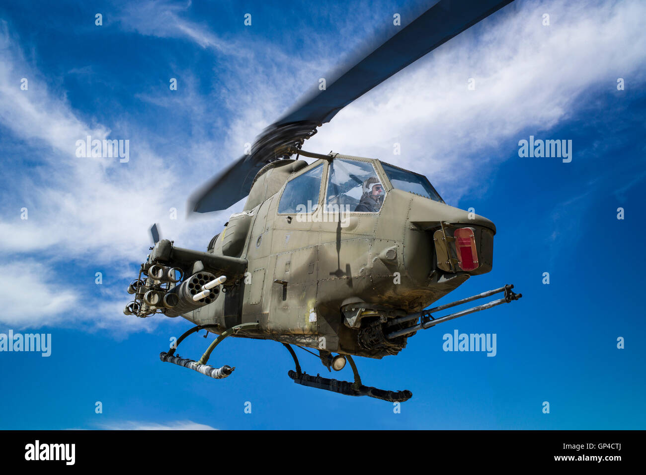 AH-1F; Cobra military helicopter; Fremont County Airport; Penrose ...