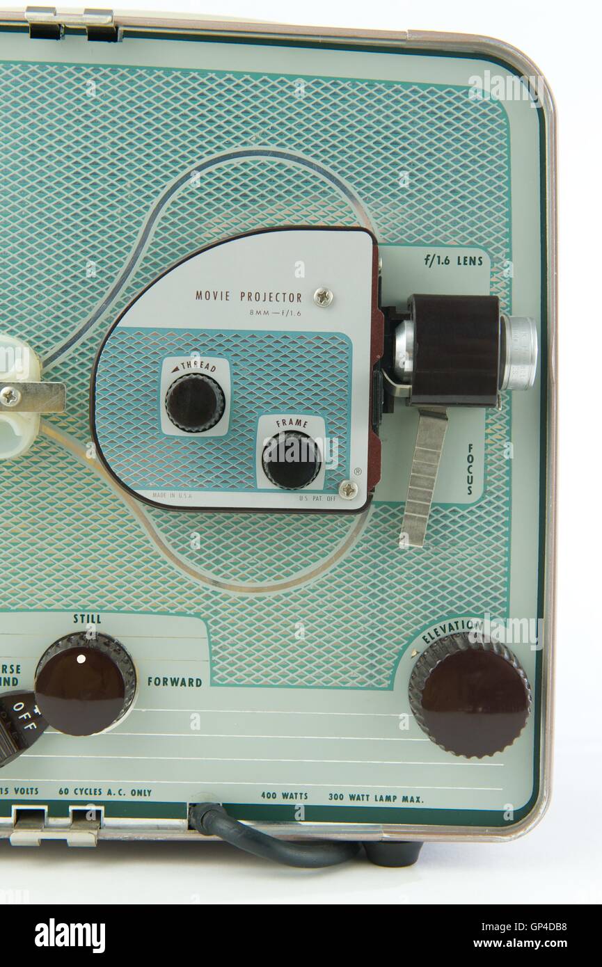 Vintage 8mm Home Movie Projector Stock Photo - Alamy