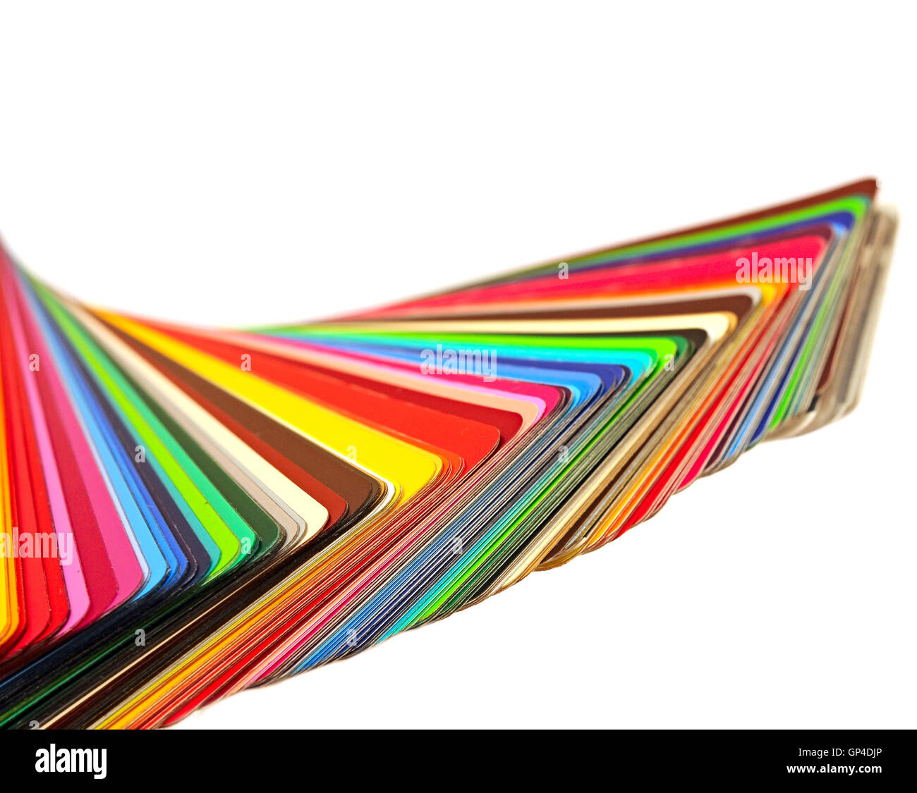 Color guide spectrum swatch samples rainbow on white background Stock ...