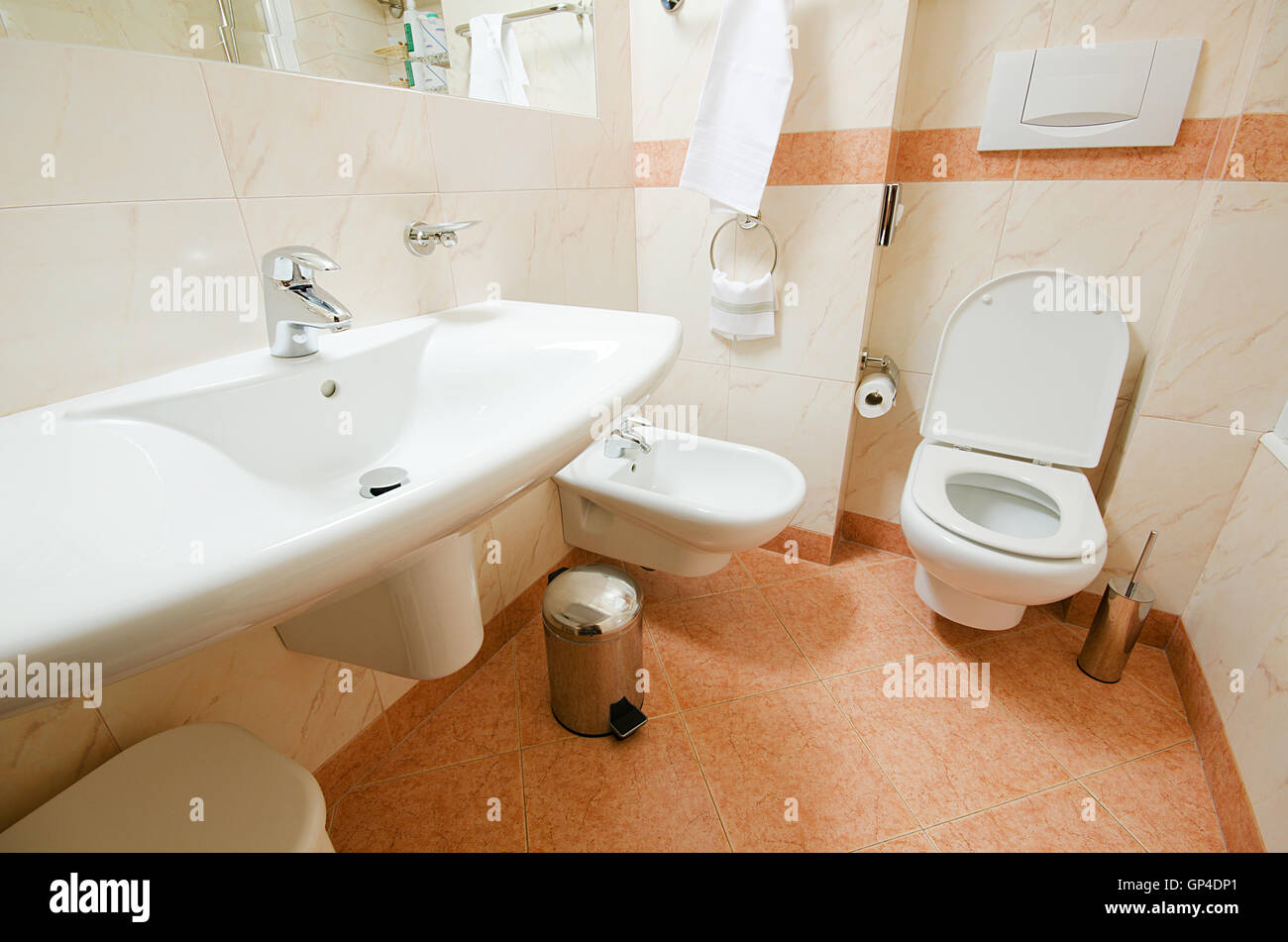 Toilet in the modern bathroom Stock Photo - Alamy