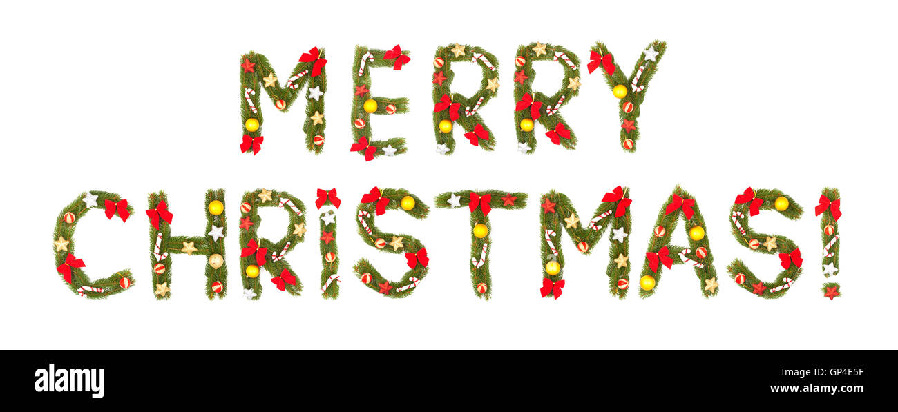 Merry christmas greeting happy Cut Out Stock Images & Pictures - Alamy