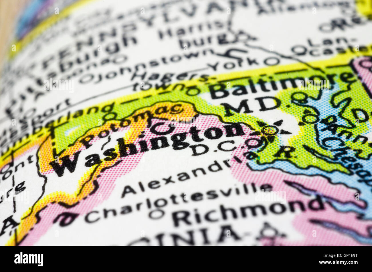 Washington dc city map hi-res stock photography and images - Alamy